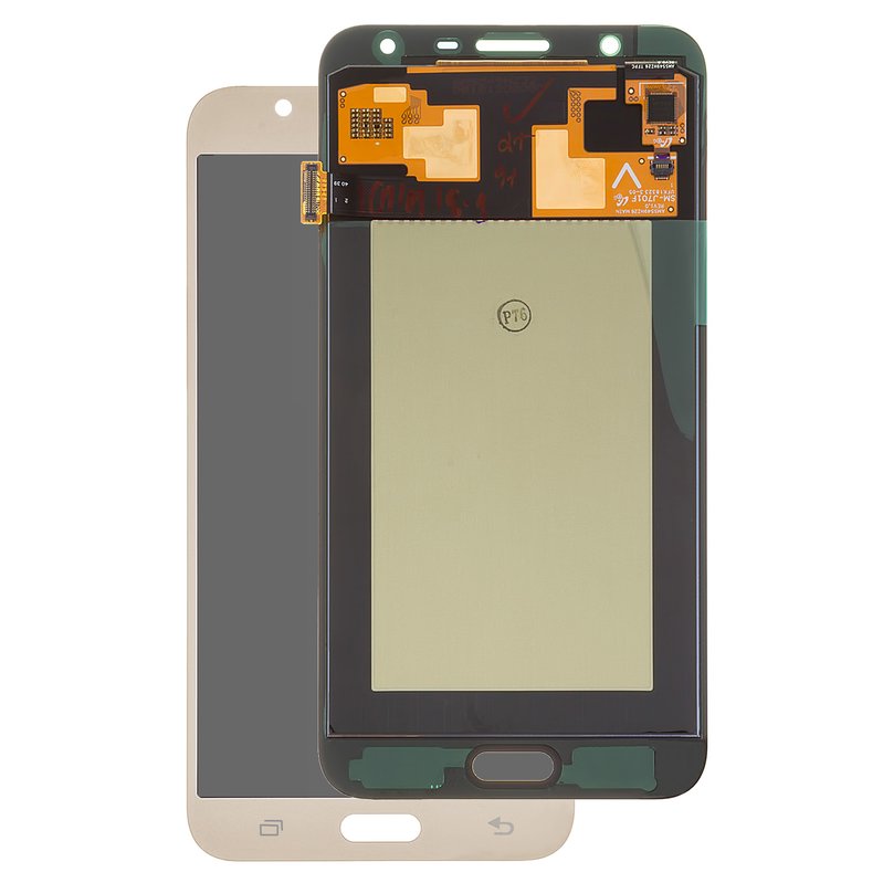 LCD compatible with Samsung J701 Galaxy J7 Neo, (golden, without frame ...